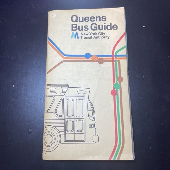 Other | Vtg 1975 New York City Queens Bus Guide Map Nycta Mta Transit ...